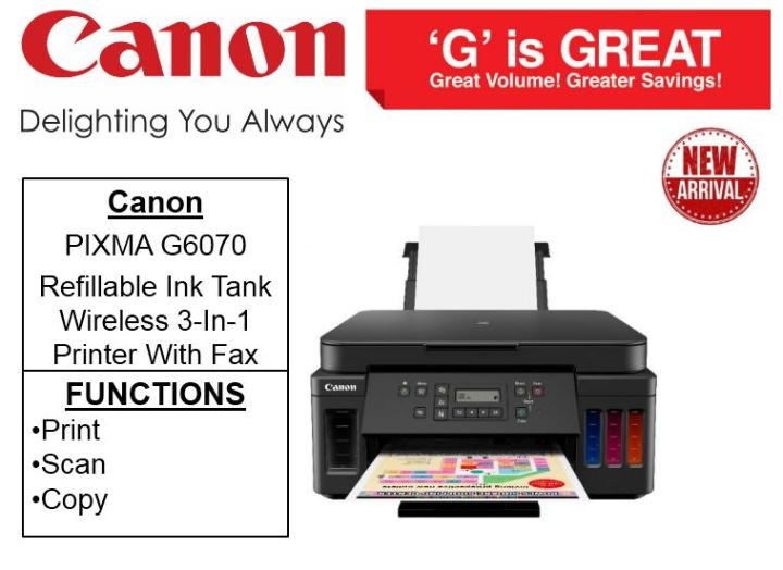 [READY STOCK] Canon PIXMA G6070 | Lazada Singapore