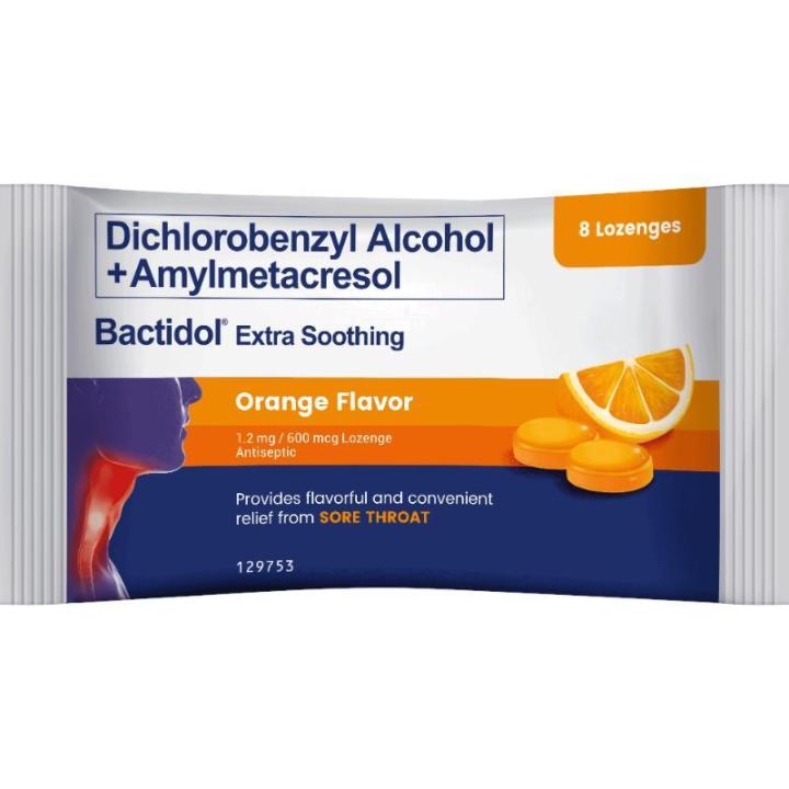 Bactidol Extra Soothing Lozenge Orange Flavor 8s | Lazada PH