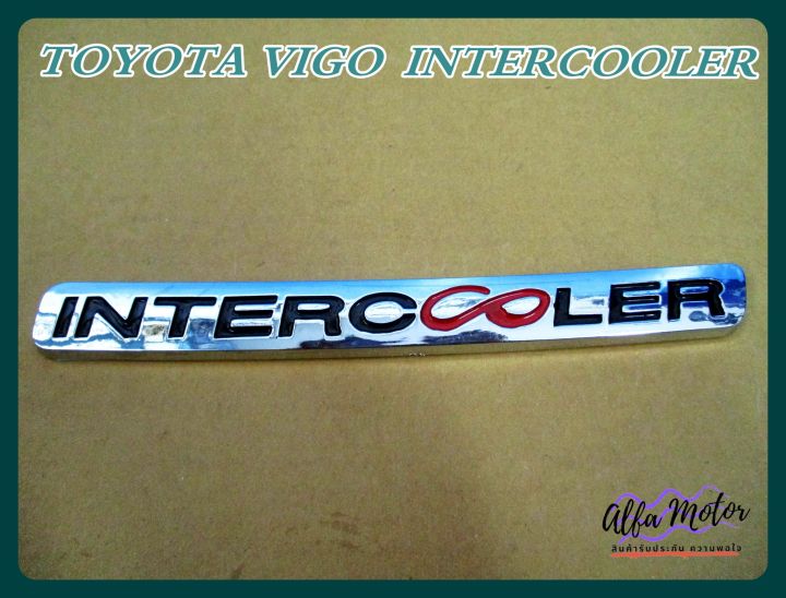 INTERCOOLER EMBLEM "CHROME" STICKER Fit For TOYOTA VIGO #สัญลักษณ์ ตัว ...