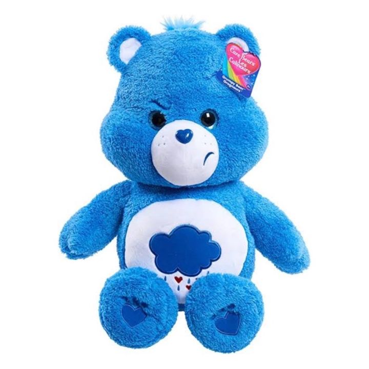 ตุ๊กตาแคร์แบร์ 🌈 Care Bear หน้าบึ้ง Grumpy Bear 13 นิ้ว ตาแก้ว 🥹 🇺🇸 ️ ...