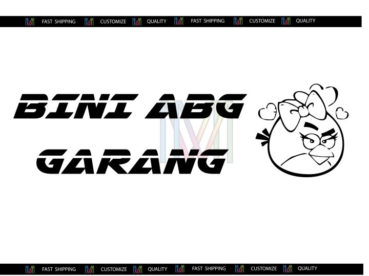 Sticker Lori/Kereta/Motor Bini ABG Garang | Lazada