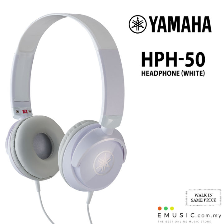 Yamaha HPH-50 Instrument Headphone (White) (HPH50 / HPH 50) | Lazada