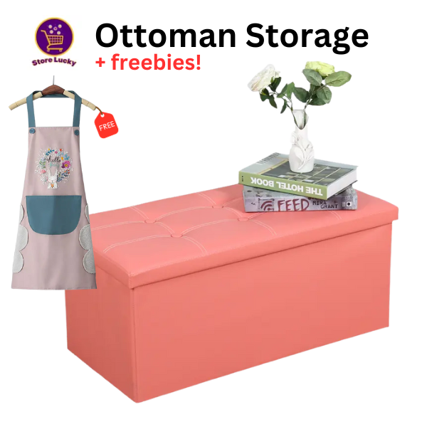 Store Lucky Ottoman Waterproof Leather Sofa Storage Box Large Sofa ...