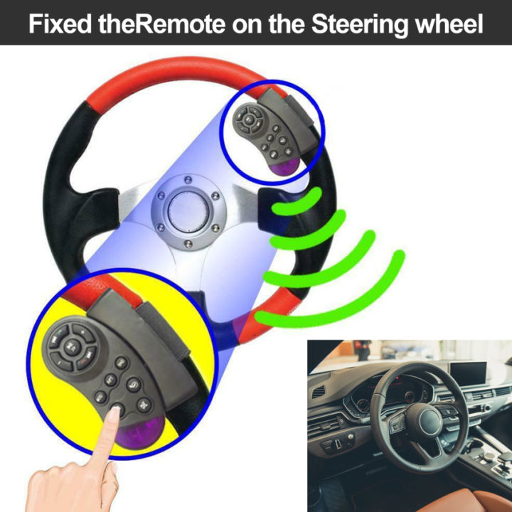 11-Key Universal Car Steering Wheel Remote Control Multimedia Player ...