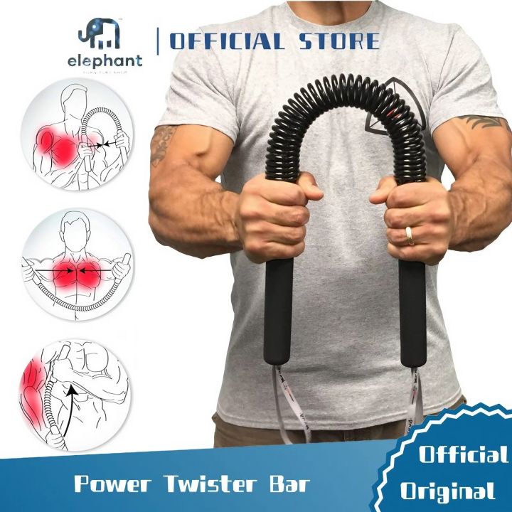 Elephant Power Twister Bar - Upper Body Exercise for Chest, Shoulder ...