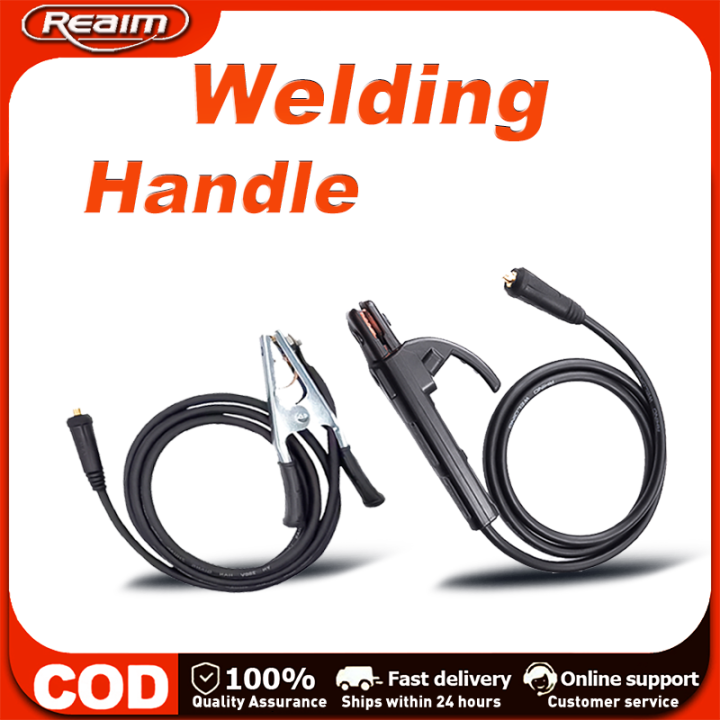 REAIM Welding Handle Electrode Holder Ground Cable Electrode Holder ...