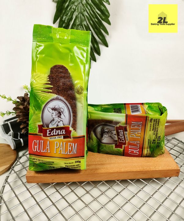 gula palem edna gula merah gula semut palm sugar edna kemasan 200 gram ...