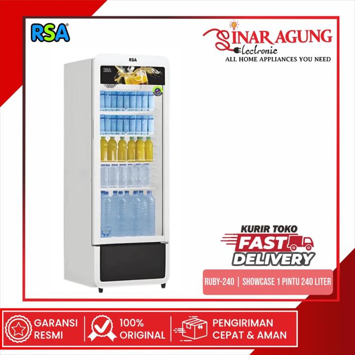 RSA RUBY-240 / RUBY240 DISPLAY COOLER SHOWCASE 1 PINTU 240 LITER | Lazada Indonesia