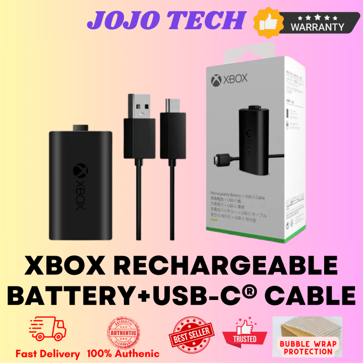 [Ready Stock] Xbox Rechargeable Battery + USB-C Cable Charges while you ...