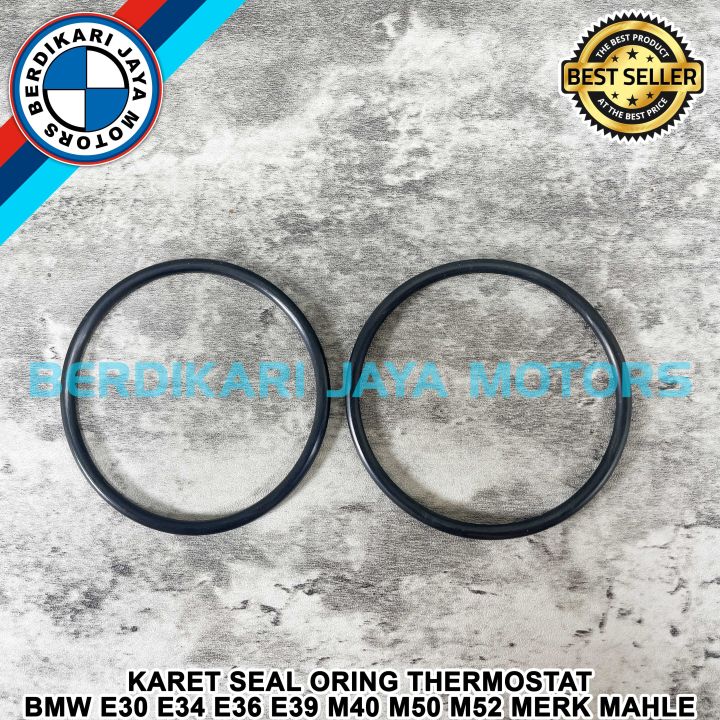 KARET SEAL ORING TERMOSTAT O RING O-RING THERMOSTAT BMW E30 E34 E36 E39 M40 M50 M52 MERK MAHLE ...