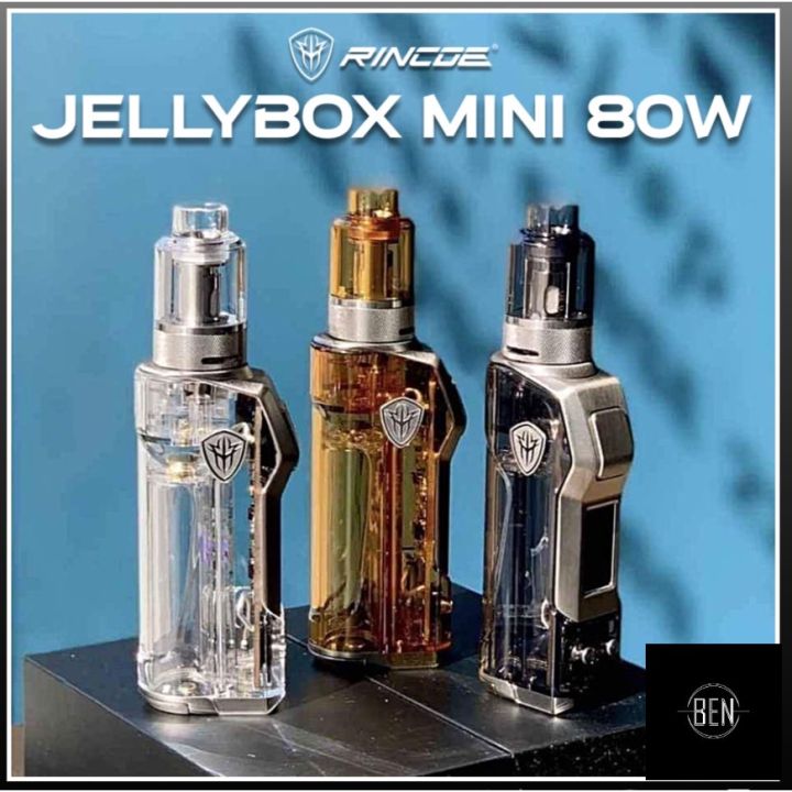 Authentic RINCOE JELLYBOX MINI STARTER KIT 80W | JELLYBOX MINI COIL 0 ...