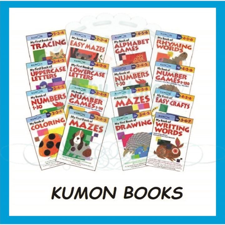 Kumon Workbooks - Preschool Workbooks - Coloring / Cutting / Pasting ...