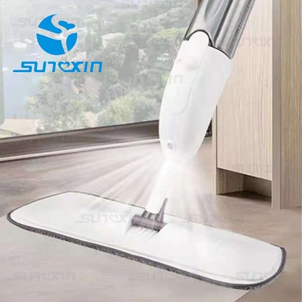 Sunxin Microfiber Easy Spray Mop Water Cleaning with Pad Mop Hand Free ...