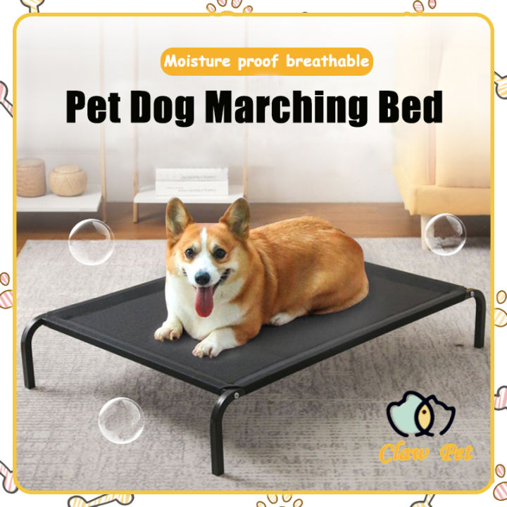 Elevated Mesh Pet Marching Bed Detachable Mesh Breathable Moisture ...