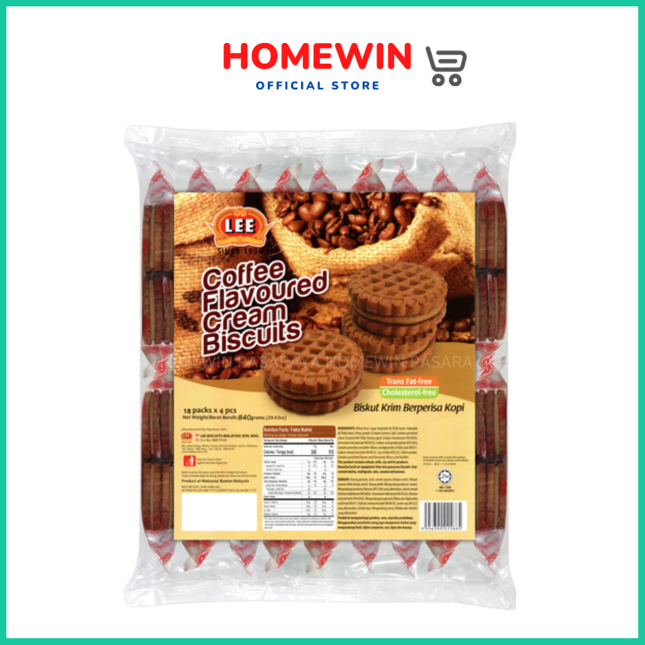 Lee Biscuits Coffee Cream Biscuits (46.6g x 18 Packs) | Lazada