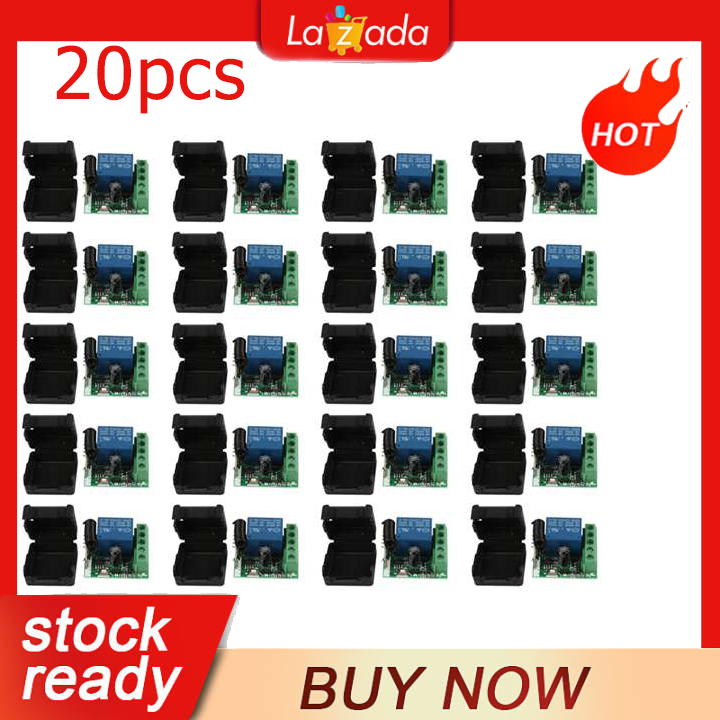 【Ready Stock&COD】DC 12V 1CH 433MHz Universal Wireless Remote Control ...