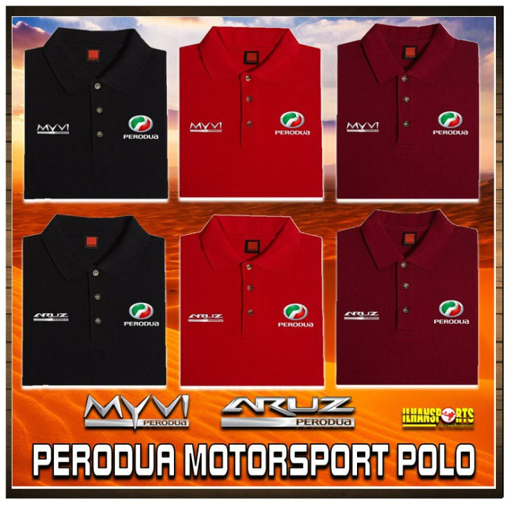 PERODUA MYVI ARUZ MOTOSPORT MOTOSPORT POLO TSHIRT | MYVI | ARUZ | ATIVA ...