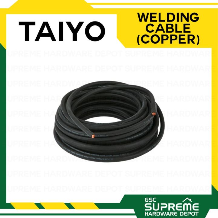 Taiyo Welding Cable 100% Copper 2/0 50mm² (Sold per meter) | Lazada PH