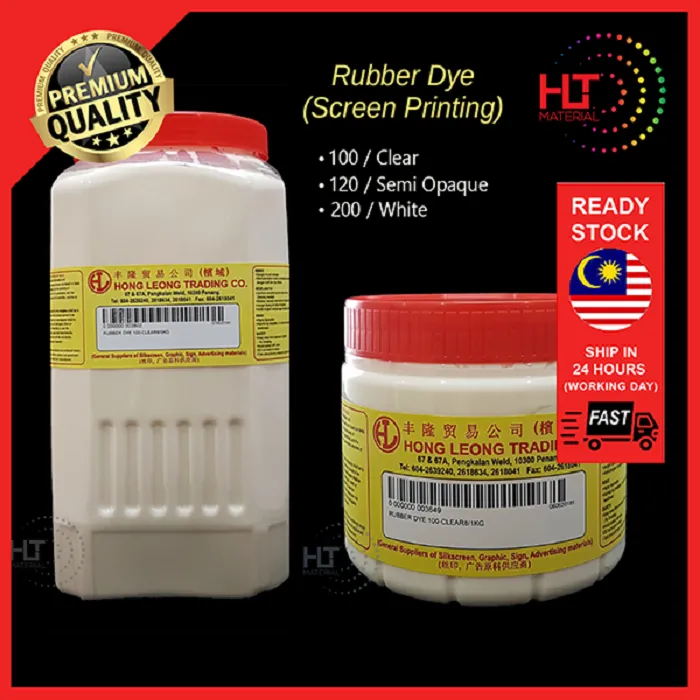 Rubber Dye ( use for mixing with colour pigment and Silk-Screen ...