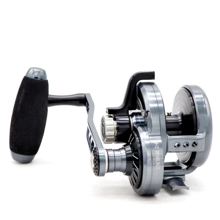 DC Series CNC slow jigging reel boat reel 32kg drag power left/right ...