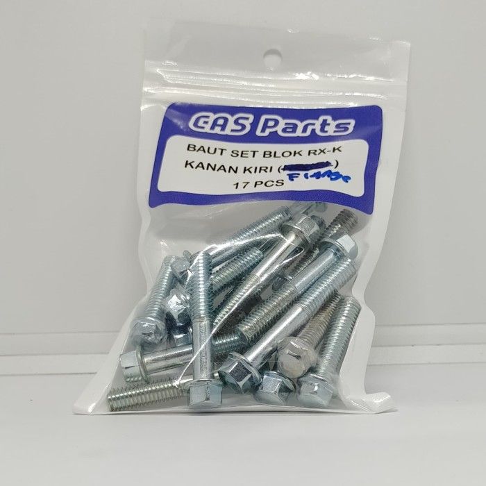 BAUT SET BLOK RX-KING KIRI KANAN ( FLANGE ) ( 17PCS ) | Lazada Indonesia