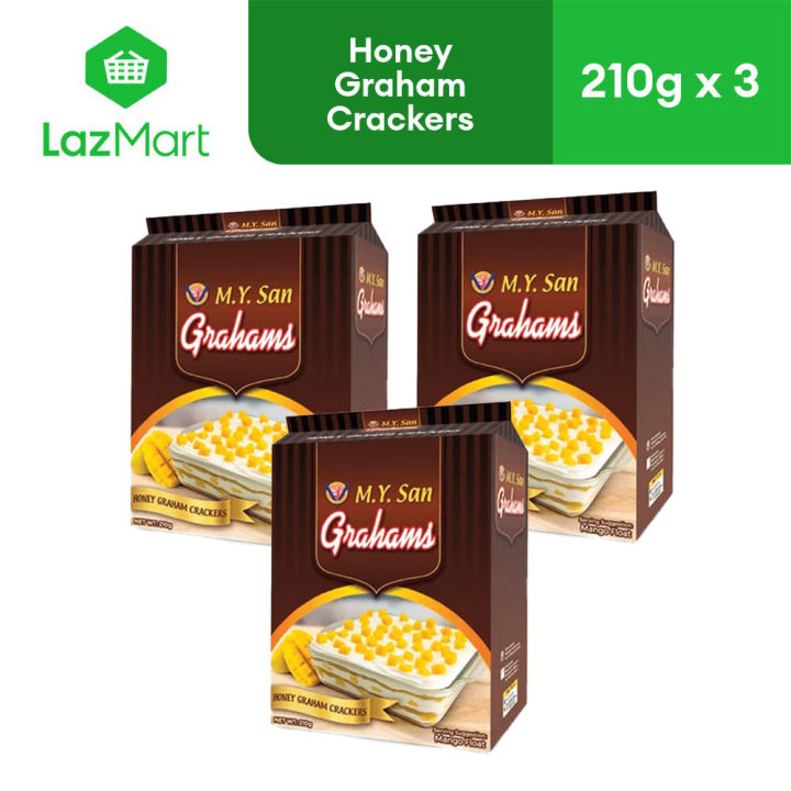 MY San Handy Pack Honey Graham 210g - Pack of 3 | Lazada PH