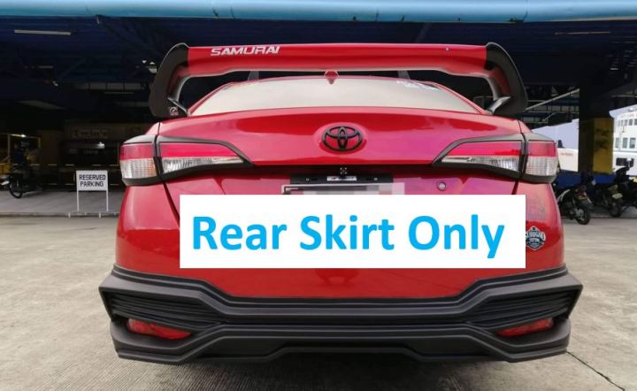 Rear Skirts for Vios 2019-20-21-22-23 (Fiberglass) | Lazada PH