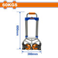 WADFOW Foldable Hand Truck 60KG | 100KG Folding Trolley Shopping Push ...