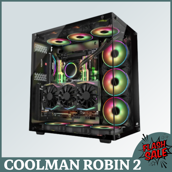 COOLMAN ROBIN 2 FULL TOWER ATX GAMING CASING | Lazada PH