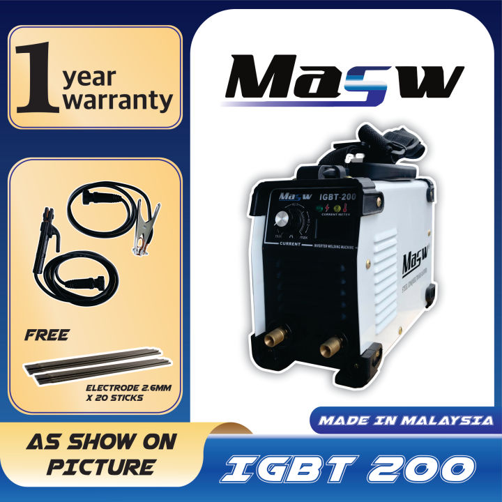 IGBT WELDING MACHINE MASW IGBT200 | Lazada