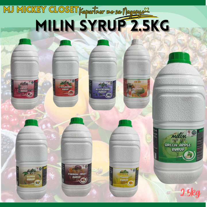 Milin Syrup 2.5kg / Milin Concentrated Fruit Syrup / Fruit Tea / Milktea Syrup | Lazada PH