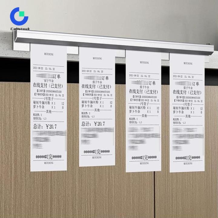 Calistouk 20/30cm Restaurant Ticket Holder Aluminum Order Rack Receipt ...