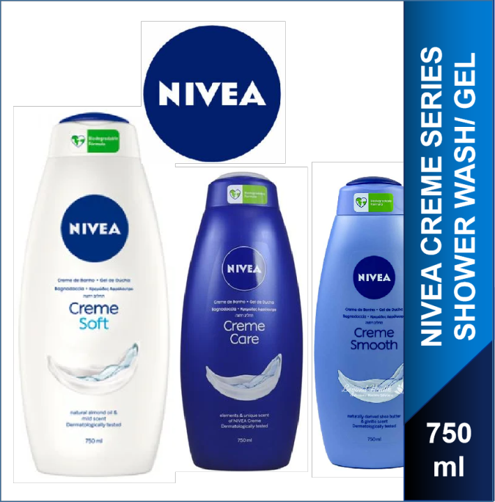 NIVEA Creme Smooth/ Soft/ Coconut Care Shower Gel/ Wash 750ml ...