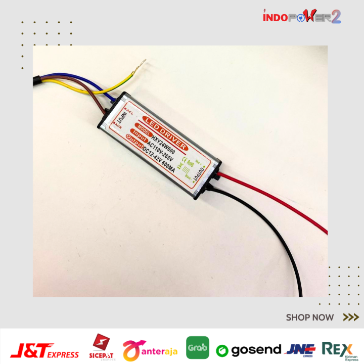 AC 220V LED Driver 20Watt 600mA DC 25-36 Volt I Casing Aluminium ...