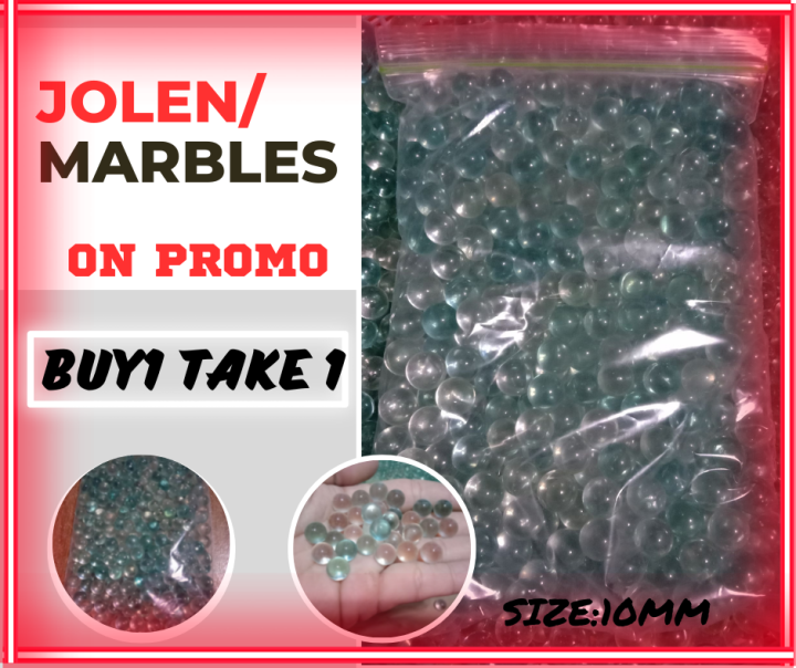 BUY1 TAKE 1 10mm jolen holen MARBLES SLINGSHOT300pcs TOTAL OF 600+PCS ...