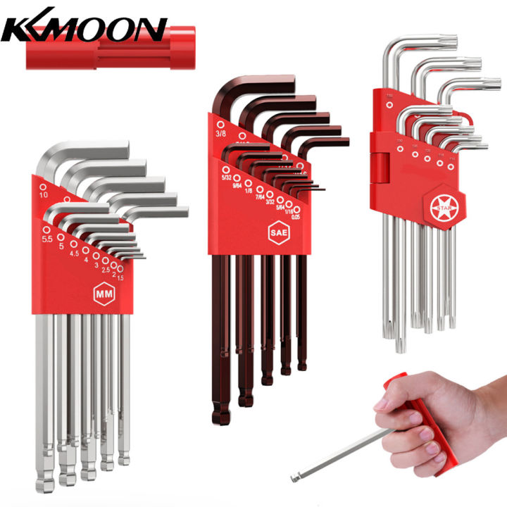 KKmoon Allen Wrench Set 35 Piece Hex Key Set Metric Allen Key Set S2 ...