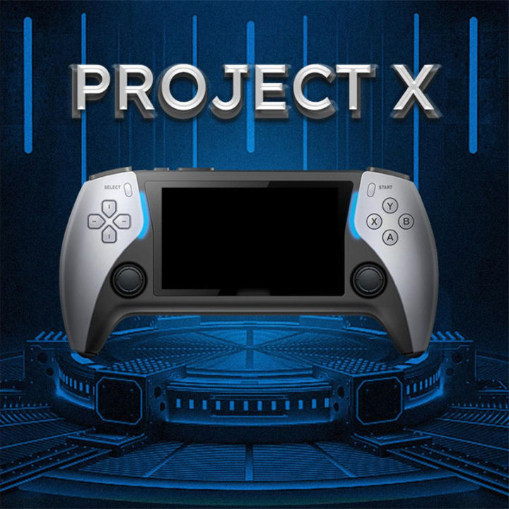 PROJECT X 4.3นิ้วคอนโซลเกมแบบพกพา HD หน้าจอ IPS รองรับเอาต์พุต HD ...