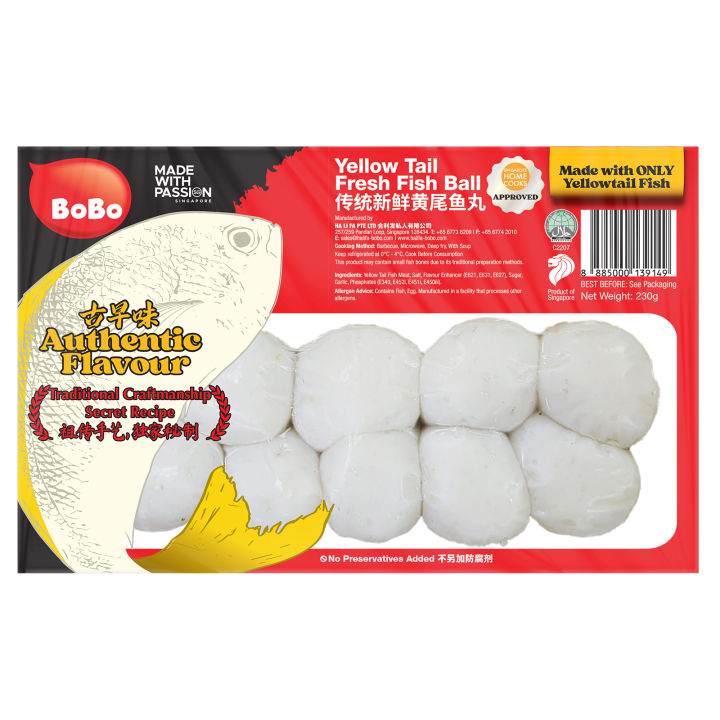 Bobo Premium Yellowtail Fishball | Lazada Singapore