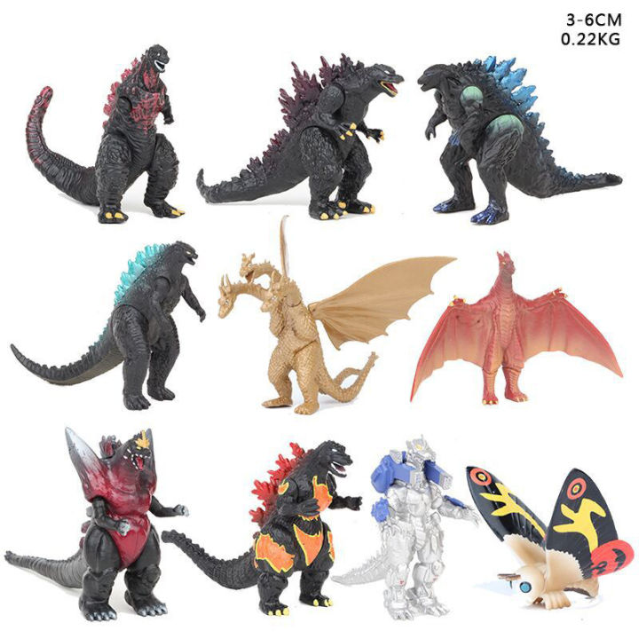 10pcs Ultraman King of the Monster Godzilla PVC Figure Toy Collection ...