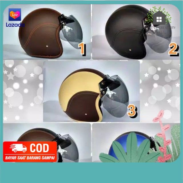 HELM BOGO PILOT ANAK TANGGUNG MOTIF POLOS WARNA | Lazada Indonesia