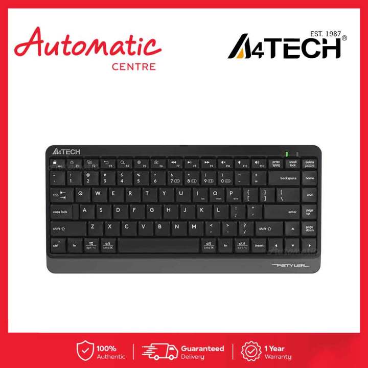 A4TECH FBK11 Black 2.4G Wireless Multi-Device Bluetooth Keyboard | Lazada PH