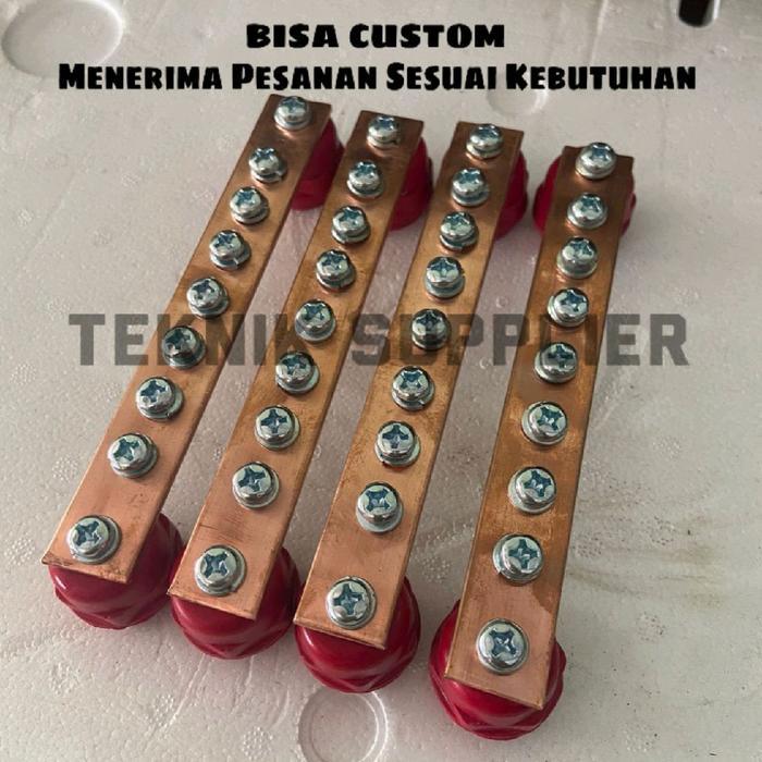 busbar tembaga nol arde grounding 2cm x 15cm tebal 3 mm - busbar ...