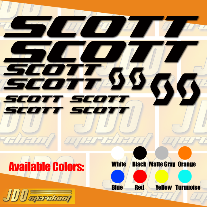 Scott Bikes Vinyl Sticker Decals | Lazada PH