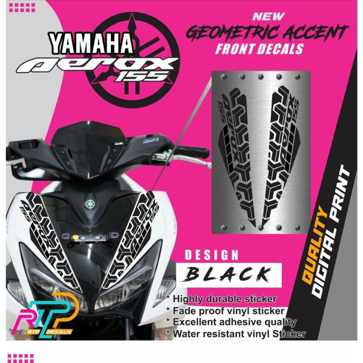 Aerox Version 1 Giometric Accent Front Cover Decals Sticker | Lazada PH