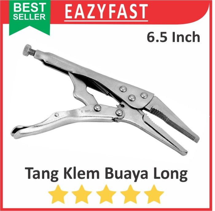 Tang Jepit Capit Buaya Long Clamp Klem Grip Lock Locking 6.5 Inch 6.5 ...