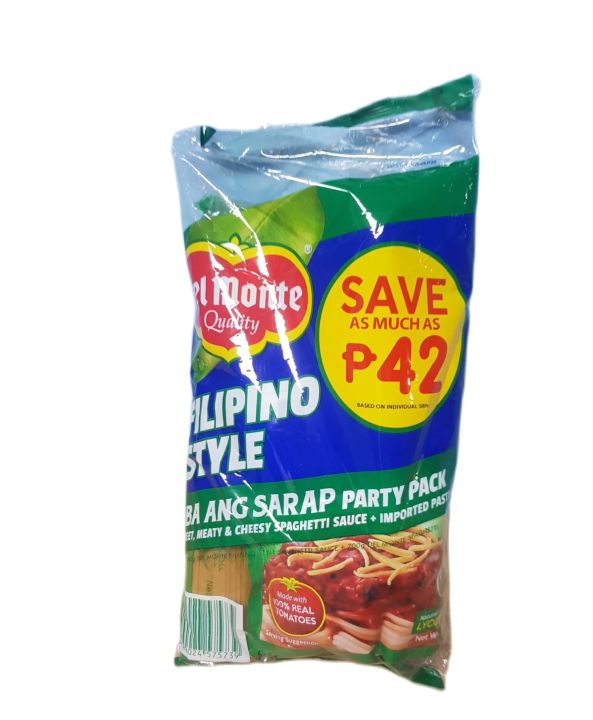 Del Monte Sarap Savers Party Pack Filipino Style (1 pack of Spaghetti ...