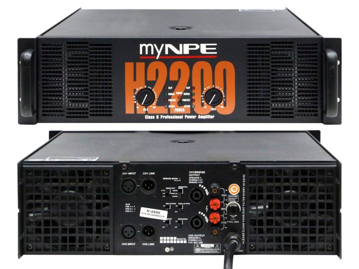 เครื่องขยายเสียง Power Amp 3U 1200Wx2 H2200 myNPE | Lazada.co.th