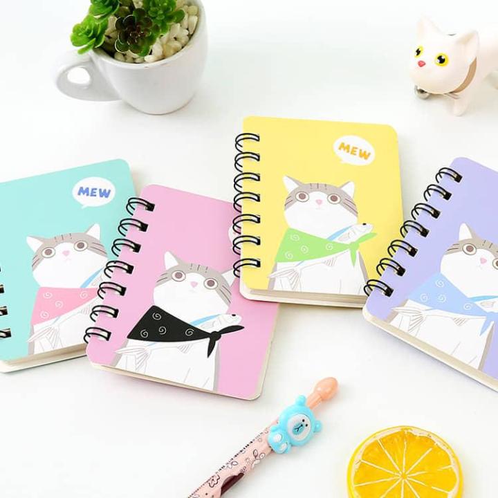 [Set of 4] Cute Cat Mew Notebook | Lazada