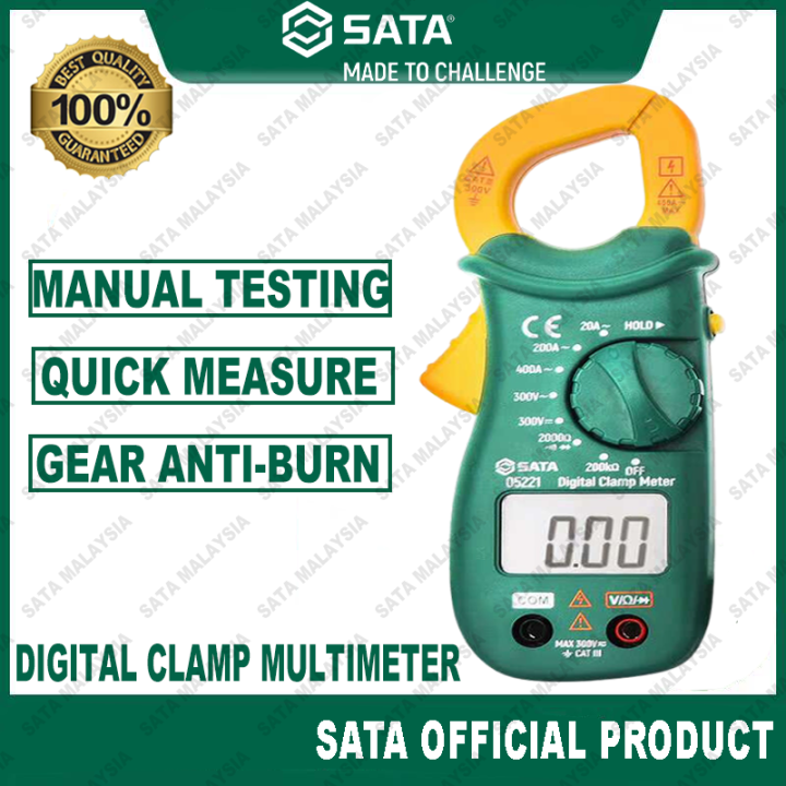 SATA Digital Clamp Multimeter Electrical Test Machine Tools AC Current ...
