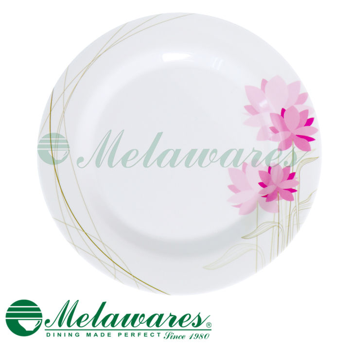 Melawares 6pc 11 inch Pink Flora Dinner Plate Set | Lazada PH